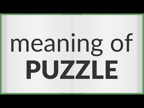 Puzzle | meaning of Puzzle