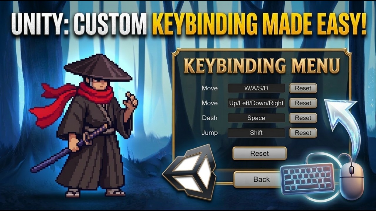 Unity Key Rebinding Tutorial - Complete Input System Guide