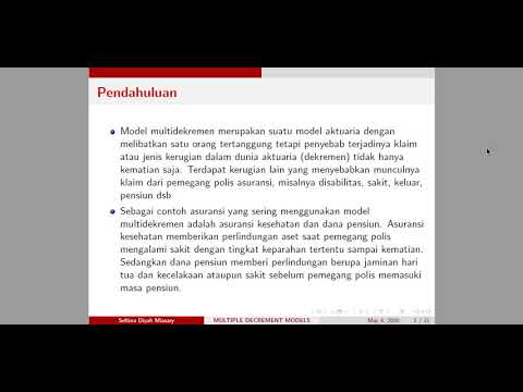 Matematika AKtuaria-Model Dekremen