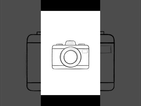 How to draw a camera 📸//easy drawing tutorial #viral #shorts #youtubeshorts #camera #cameradrawing