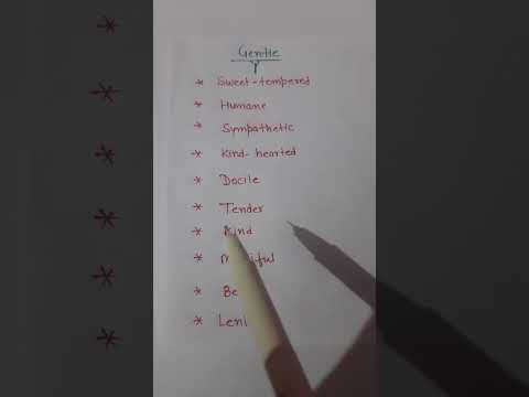 Gentle synonyms