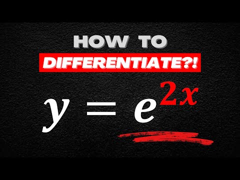 How to Differentiate e^2x?