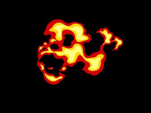Cartoon Fire Element 4 - Royalty Free Overlays and Green Screen Effects