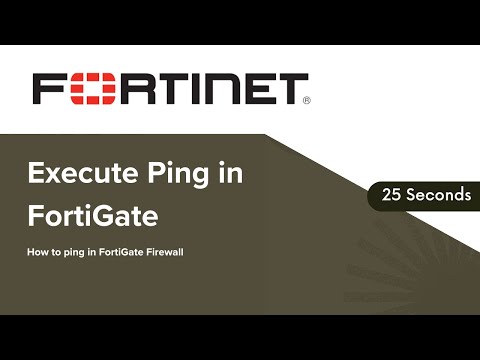 FortiGate How to ping | How to Ping from #fortigate #fortinet #ping