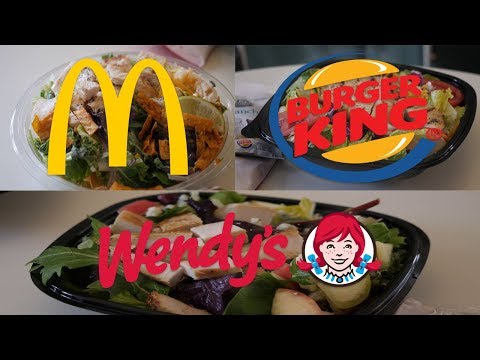 McDonald's vs Burger King vs Wendy's - Salad Comparison
