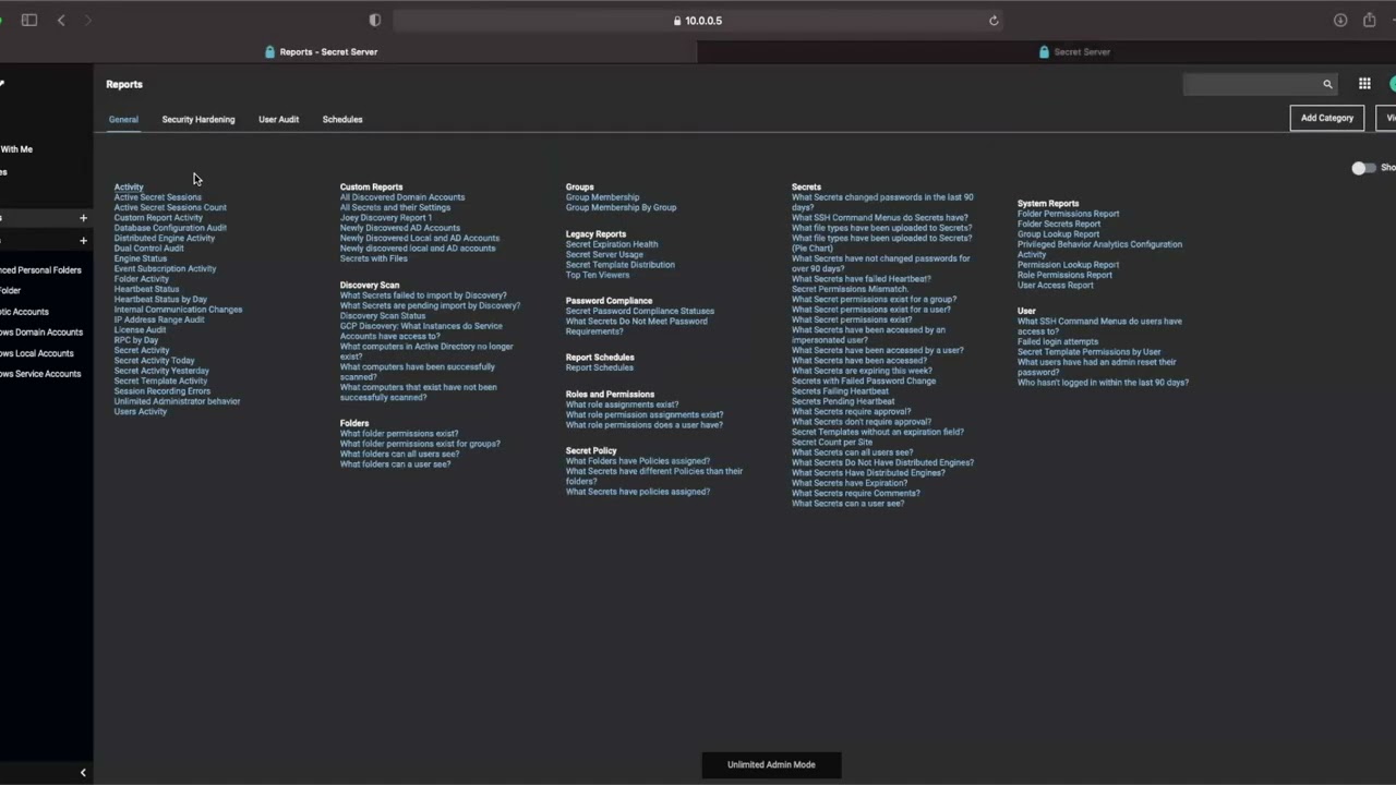 User Audit Report-Secret Server Admin Tutorial Video