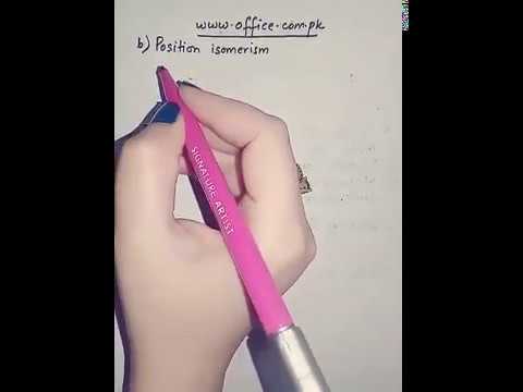 Isomerism- Position & Functional group isomerism