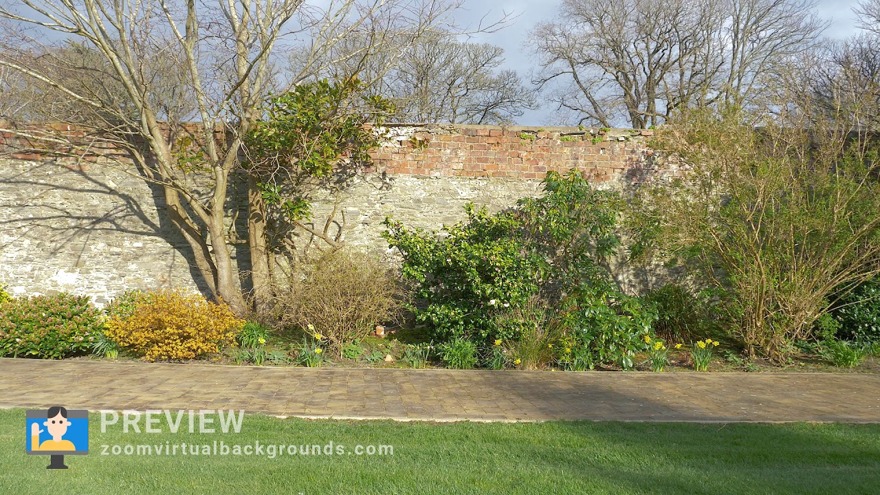 Outdoor Garden Zoom Virtual Background Preview
