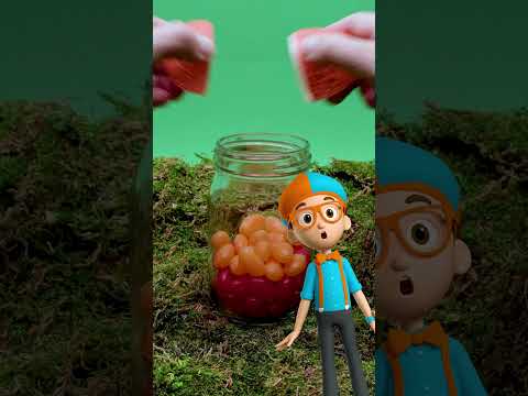 123 Count the Candy ???? DINO EGGS ???? BLIPPI! Easy Science Crafts for Kids! #shorts
