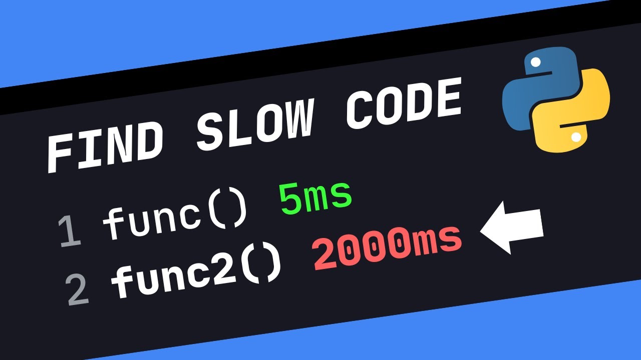 How To FIND SLOW CODE In Python & OPTIMIZE IT (FT. cProfile)