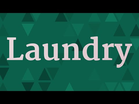 LAUNDRY pronunciation โข How to pronounce LAUNDRY