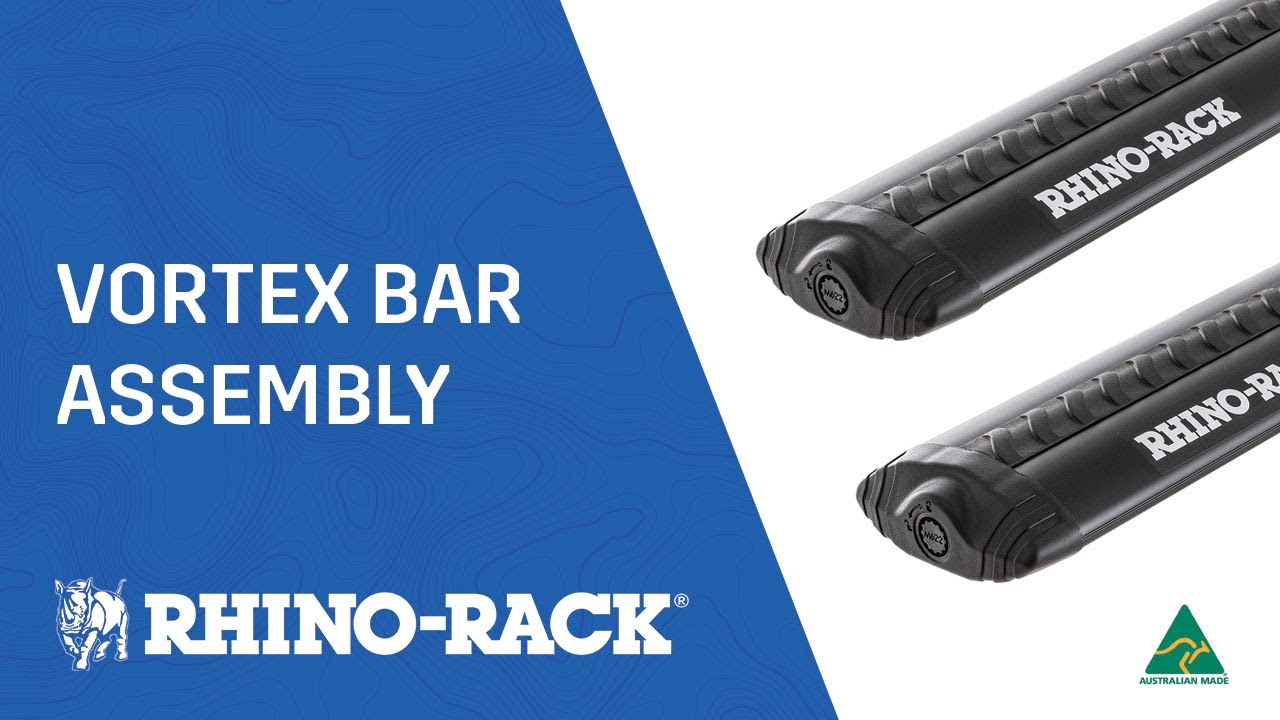 Vortex Rl110 Black 4 Bar Roof Rack Rhino Rack Au