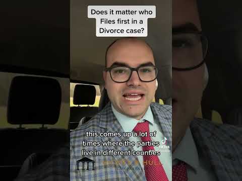 Does it matter who filed first in a divorce case? #divorce #legal #court #legaltips #arkansaslaw