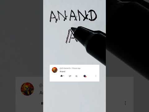 Logo name Anand 💥 Comment your Names 👀 #viral #tiktok #shorts