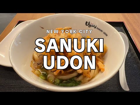 [NYC]Newly Opened MARUGAME SEIMEN Style SANUKI UDON Restaurant Near NYU Does Worth the HYPE?