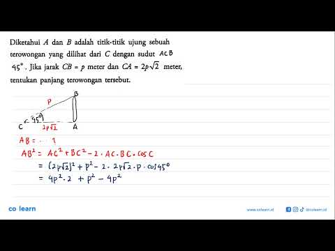 It is known that A and B are the end points of a tunnel seen from C with angle ACB...