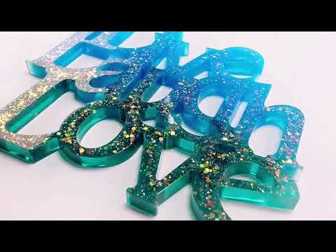 Giftboxxes® | " Live & Laugh & Love" Words Patchwork Resin Mold