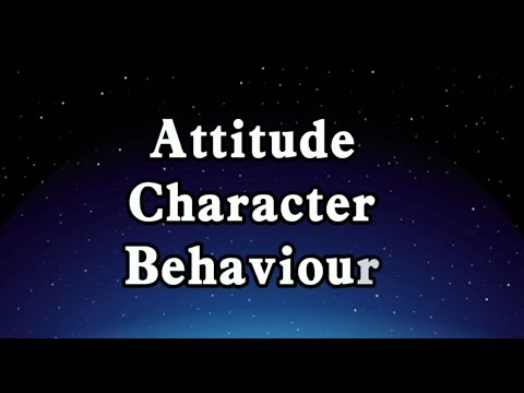 The difference between Attitude | Character | Behaviour #English #oudomvoraqteppi
