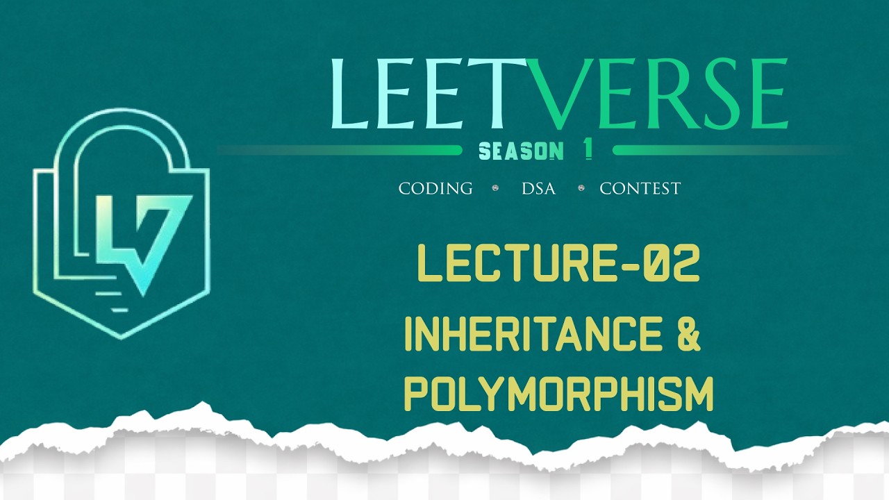 Lecture 02 | Inheritance, Polymorphism & Dynamic Method Dispatch | Java OOPs