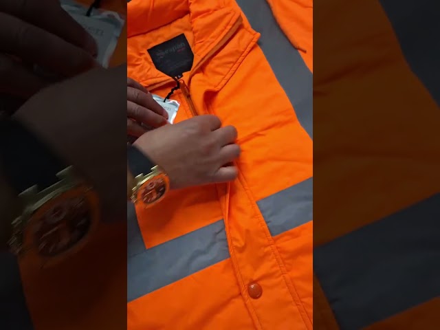 Security & Promotional winter Jackets - Orange Winter Safety Jacket ...