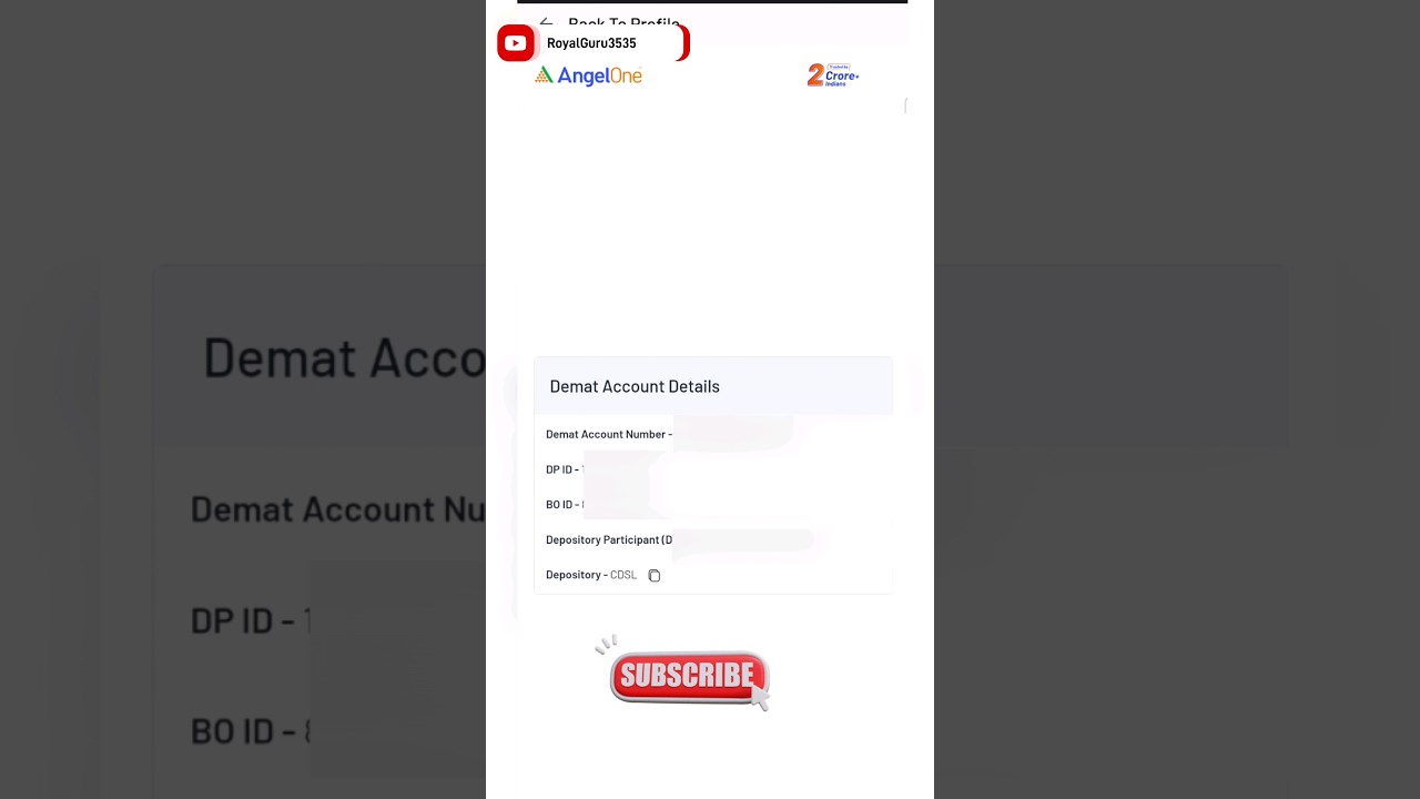 Angel one BO ID ,clint id detail short video #shorts#RoyalGuru