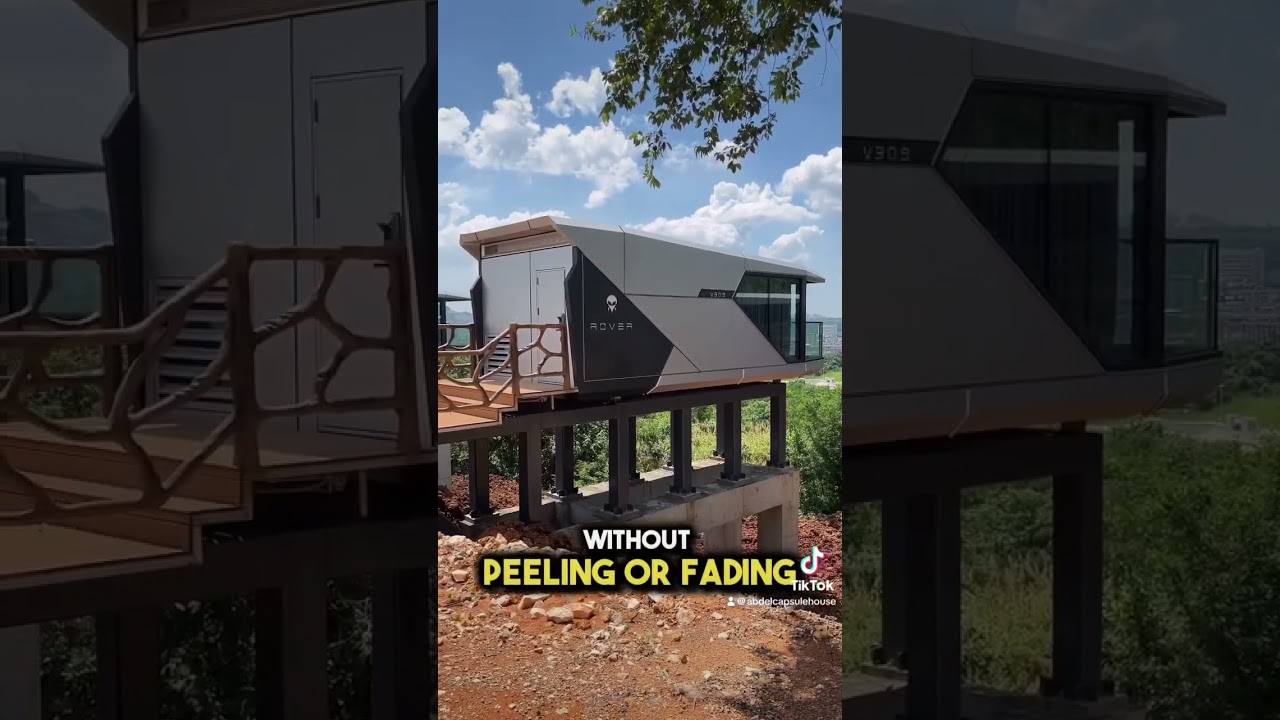 this capsule house is made in 40 days and can be installed in two hours! Contact below!