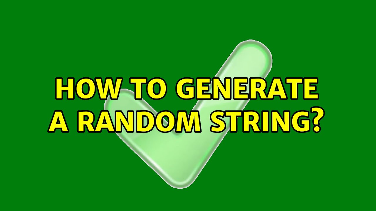 Unix & Linux: How to generate a random string? (19 Solutions!!)