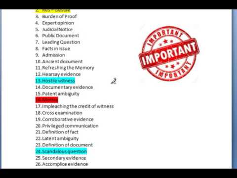 HOSTILE WITNESS IN TAMIL (EVIDENCE ACT) WITH CASE LAW