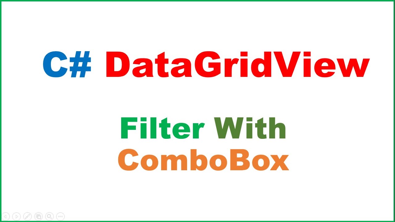 C# DataGridView Ep.07 : Filter With ComboBox