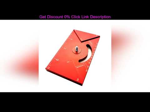 Deal Aluminum Alloy T-type Hole Dividing Line Ruler Scribing Measuring Angle Gauge Marking Woodwork