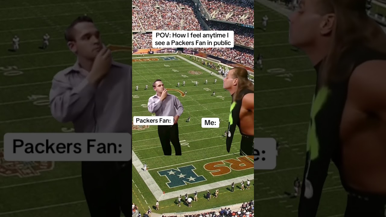 I hate the Packers 😅 #chicagobears  #nflmemes  #footballmemes  #greenbaypackers  #wwememes
