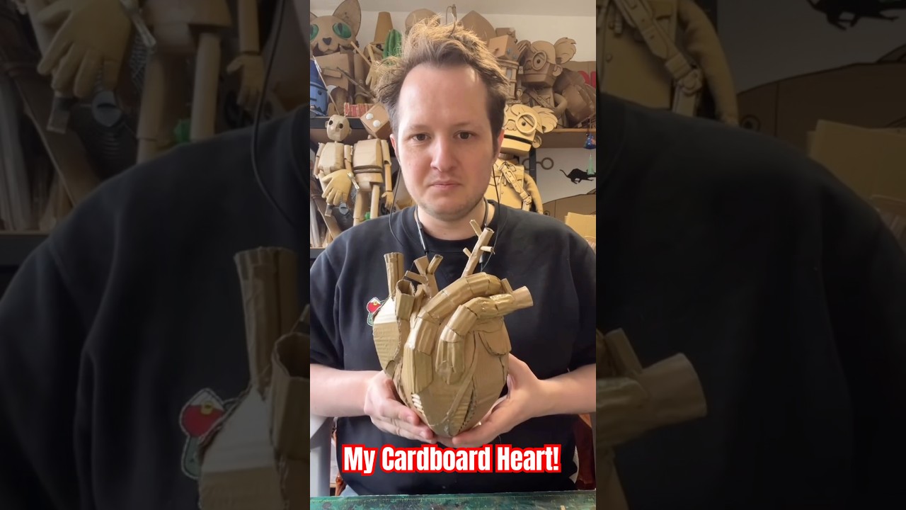 Have a look a my cardboard heart!! #cardboard #heart #love
