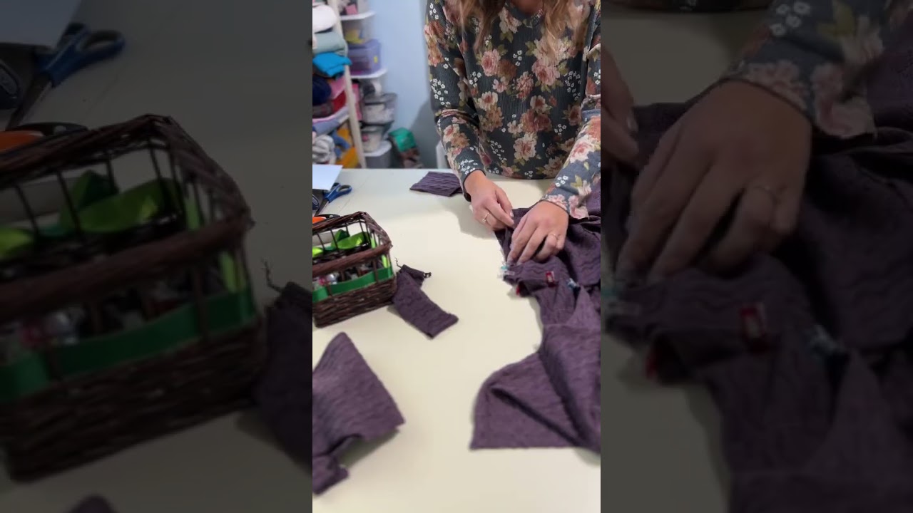 Sewing up a FREE pattern! Check out my full video tutorial! #sewalong #freepattern #shorts #sewing