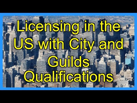Licensing in the US with City and Guilds Qualifications