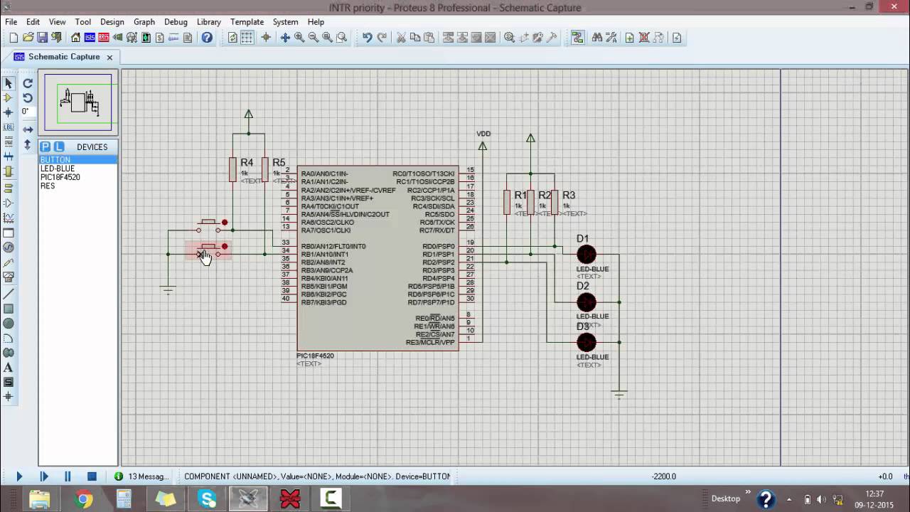 Tutorial 12 How PIC microcontroller work for interrupt-Program & circuit simulation