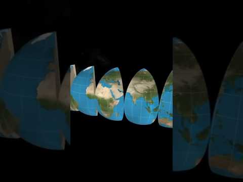 World map real size comparison