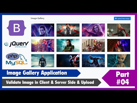 Learn 04 Image Gallery Application Using Bootstrap 5 jQuery PHP MySQL ...