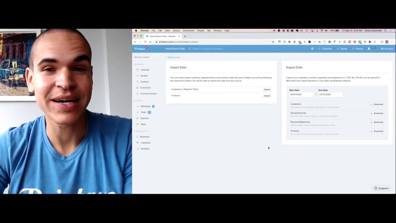 Importing/Exporting Data Overview in Printavo