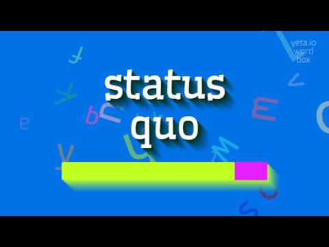 How to say "status quo"! (High Quality Voices)