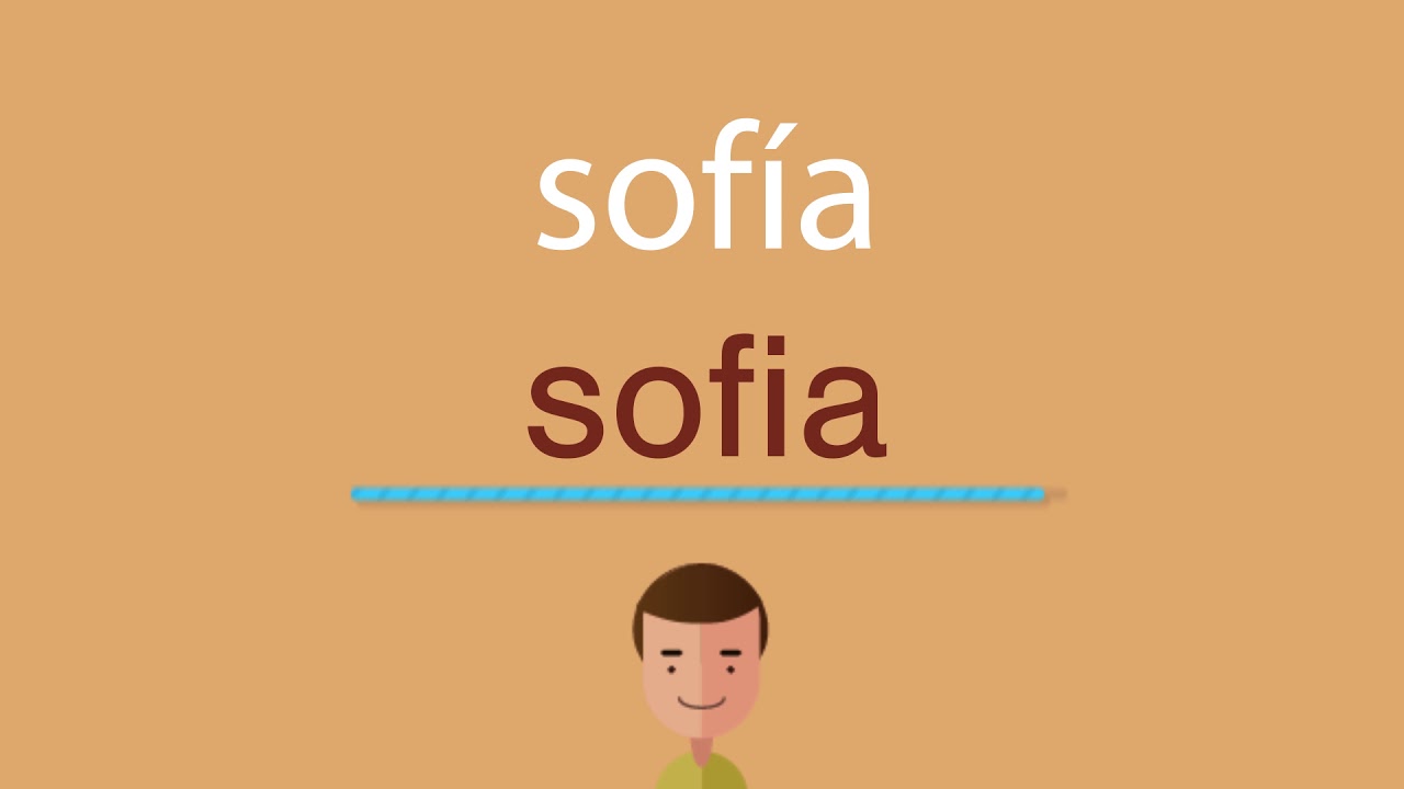 Cómo se dice sofía en inglés