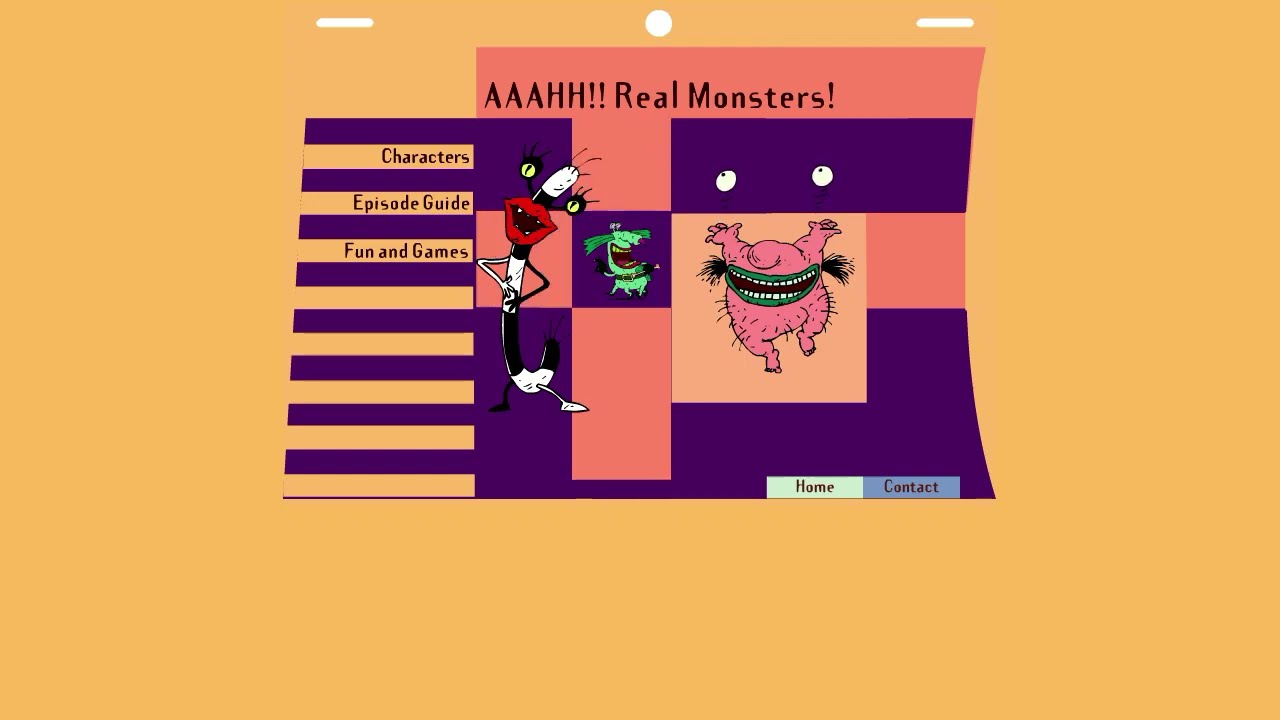 Aaahh!!! Real Monsters Flash Website in 2003