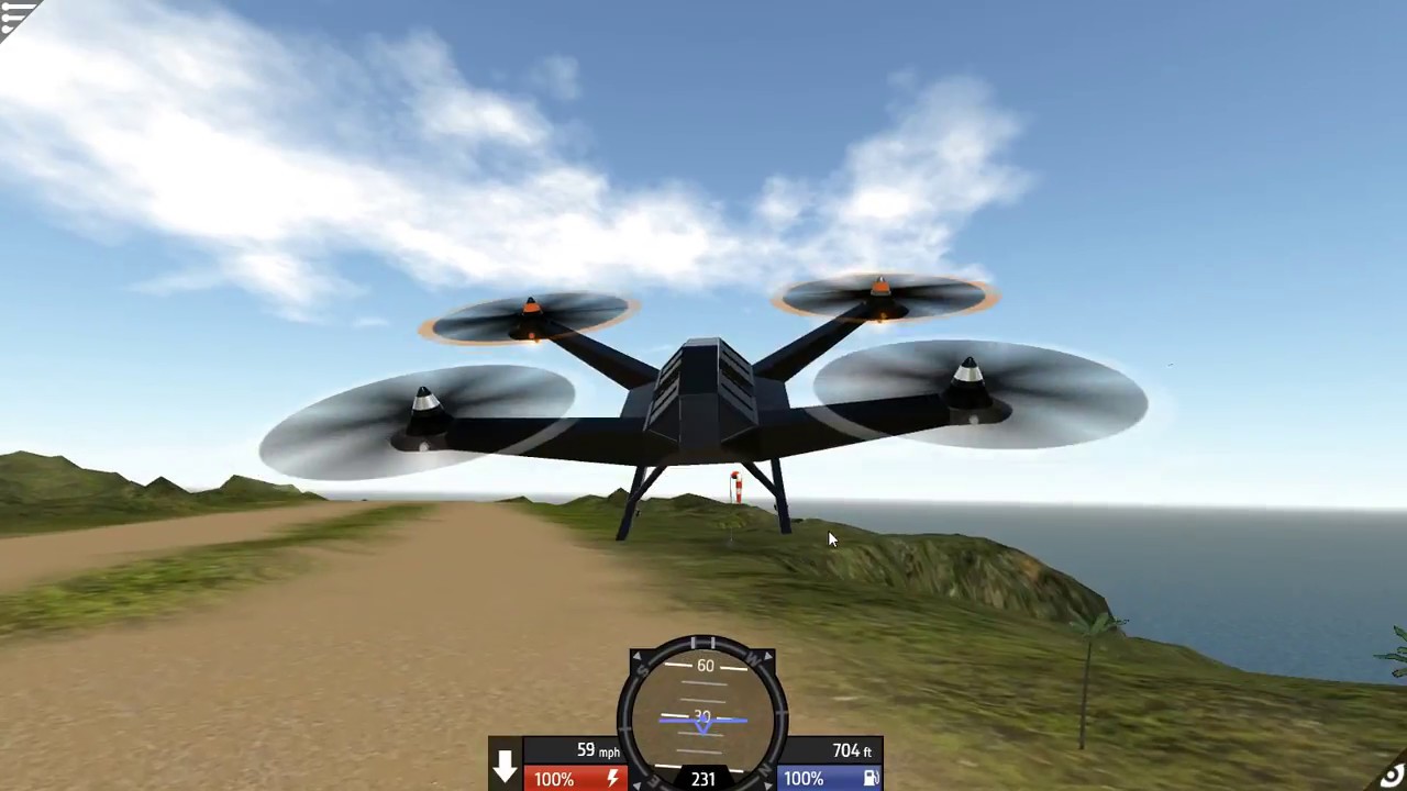 SimplePlanes this amazing quadcopter