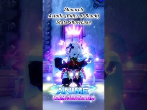 Monarch Astolfo (Rider of Black) Stats Showcase | Roblox | Anime Vanguards #roblox #animevanguards