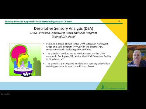 A sensory directed approach to understanding artisan cheese: Descriptive sensory panel analysis