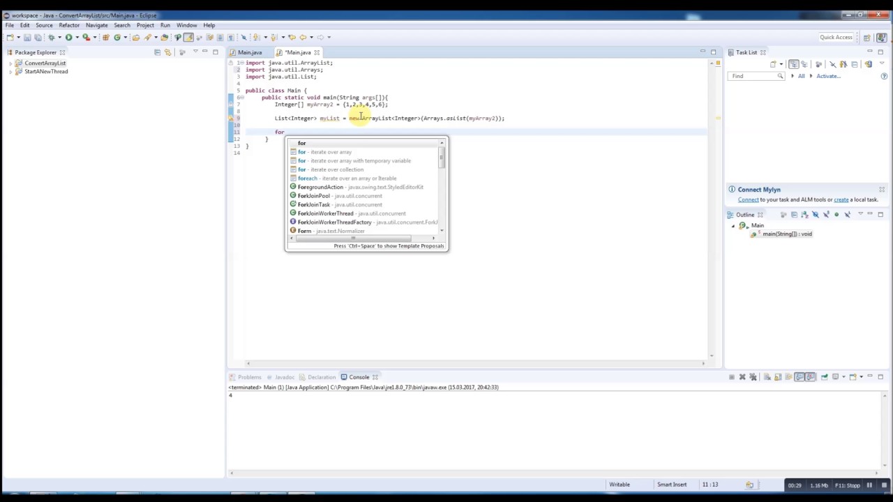 How to create an ArrayList from an Array in Java
