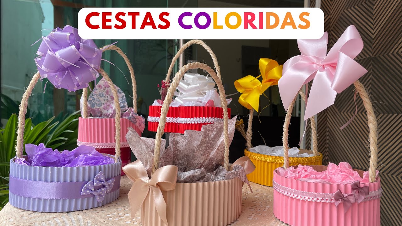 COMO FAZER ESSA LINDA CESTA DE PAPELÃO