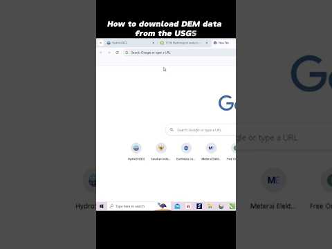 How to download DEM data from USGS #usgs #DEM #map