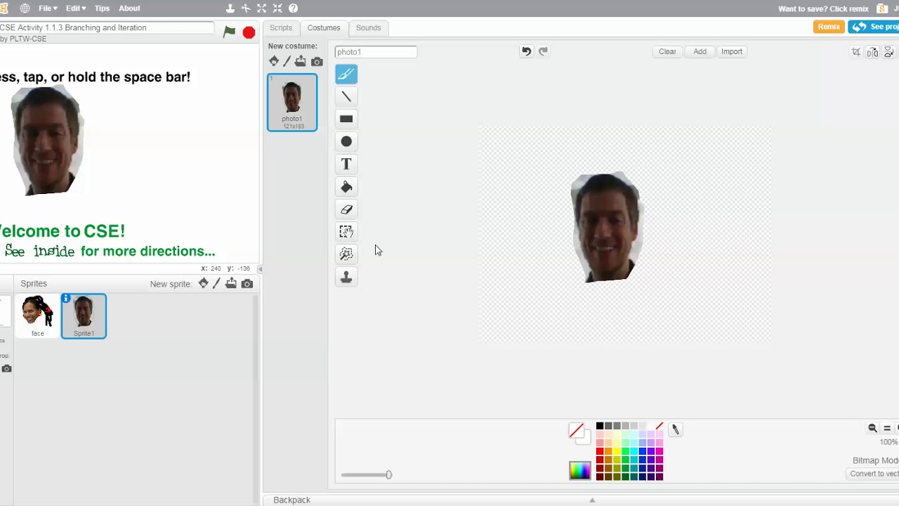 1.1.3 Branching and Iteration (Intro to Scratch) CSP PLTW