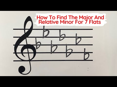 How To Find The Major And Relative Minor For 7 Flats