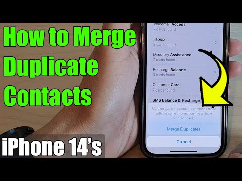 iPhone 14/14 Pro Max: How to Merge Duplicate Contacts